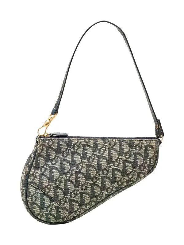 Dior Mini Saddle Pochette Shoulder Bag - Blue
