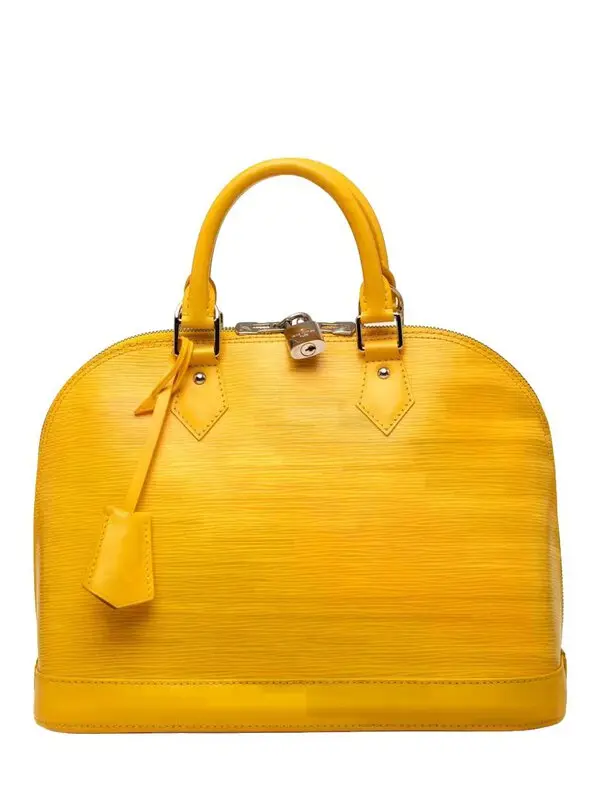 LOUIS VUITTON Epi Alma Pm Handbag - Yellow