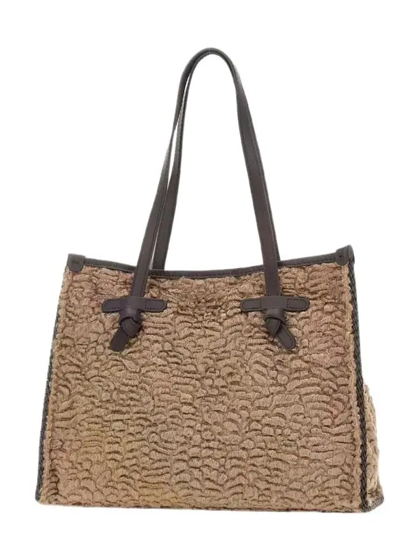 MARCELLA CLUB Animalier-pattern Shoulder Bag - Neutrals