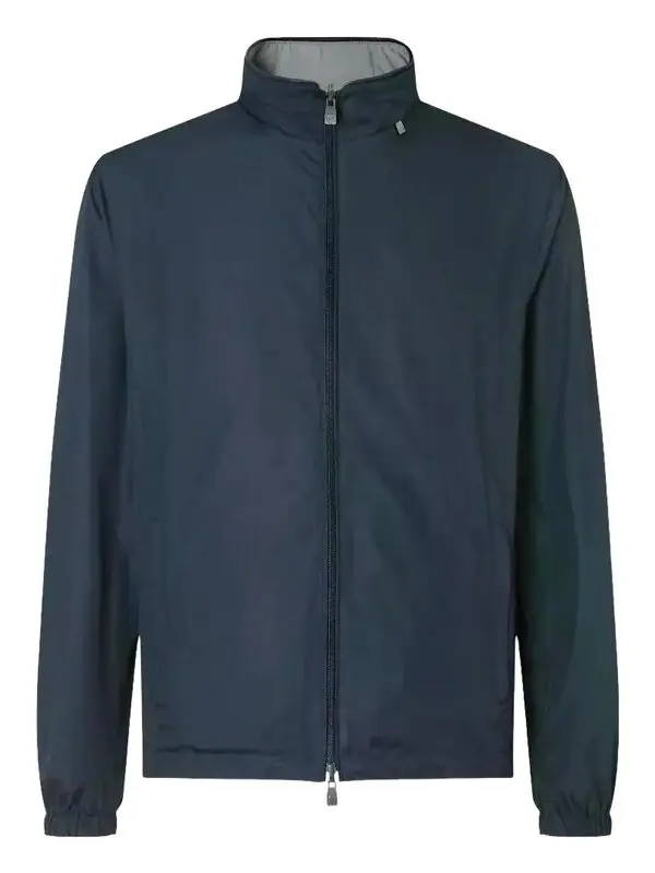 Corneliani Reversible High-neck Jacket - Blue
