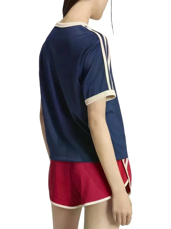 Adidas Logo Print Mesh T-shirt - Blue