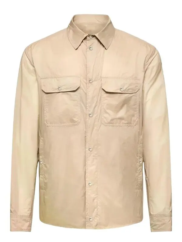 Moncler Ripstop-texture Button-down Shirt - Neutrals