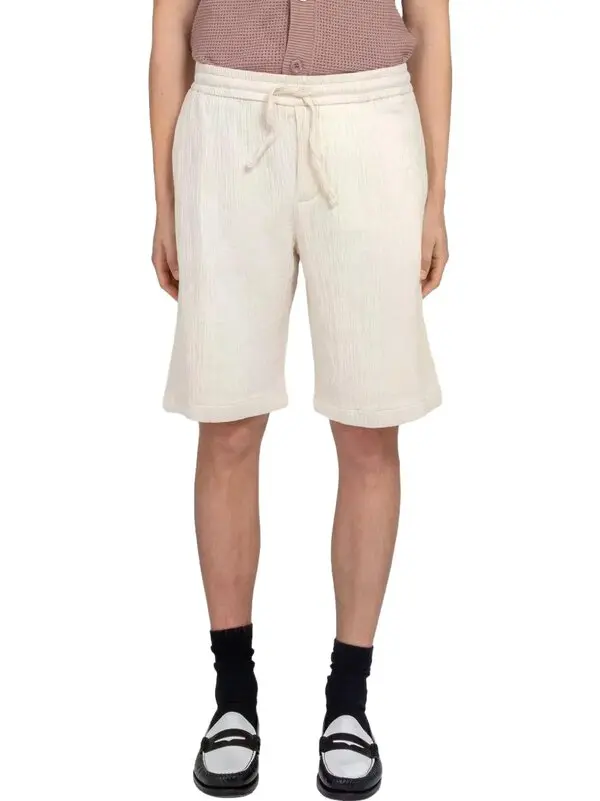 MINIMUM Raylan Drawstring Crinkled-finish Shorts - Neutrals