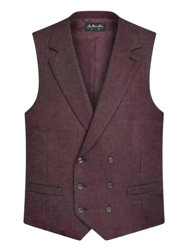LUIGI BIANCHI MANTOVA Double-breasted Waistcoat - Red