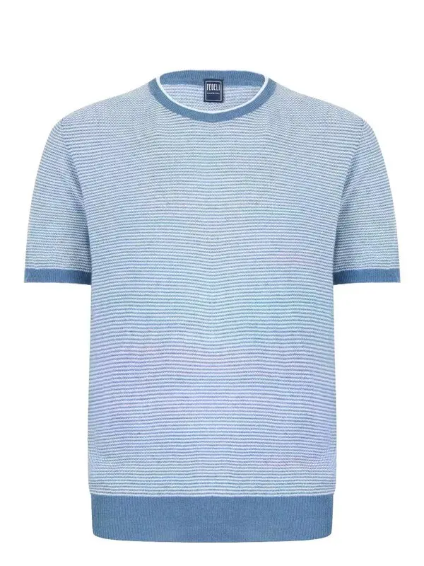 Fedeli Striped T-shirt - Blue