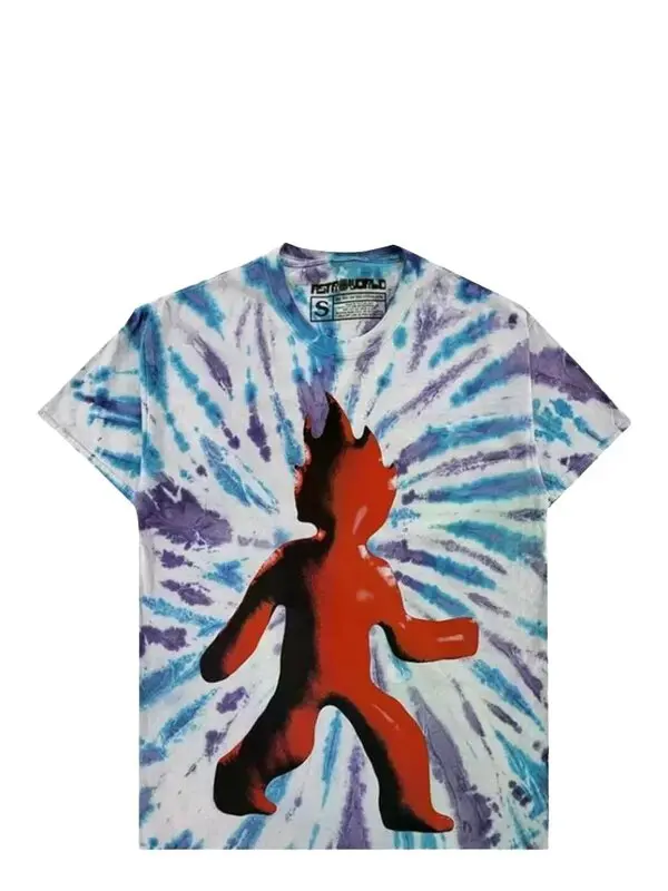 TRAVIS SCOTT Tie-dye Graphic-print T-shirt - White
