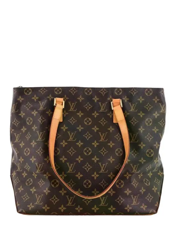 LOUIS VUITTON Cabas Mezzo Monogram Canvas Tote Bag - Brown