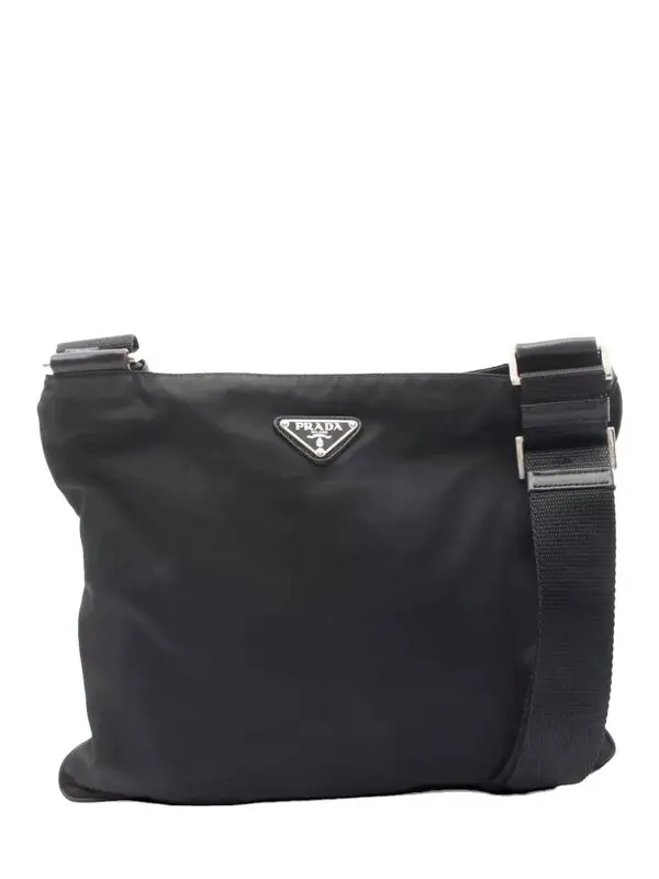 Prada Triangle-logo Shoulder Bag - Black