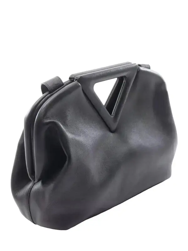 Bottega Veneta Medium Leather Two-way Handbag - Black