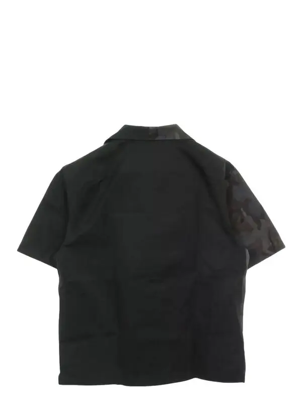 Prada Double Match Camouflage-print Shirt - Blue