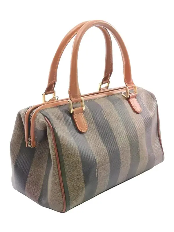 Fendi Mini Pequin Handbag - Neutrals