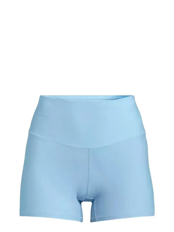 CASALL Logo-print High-waisted Shorts - Blue
