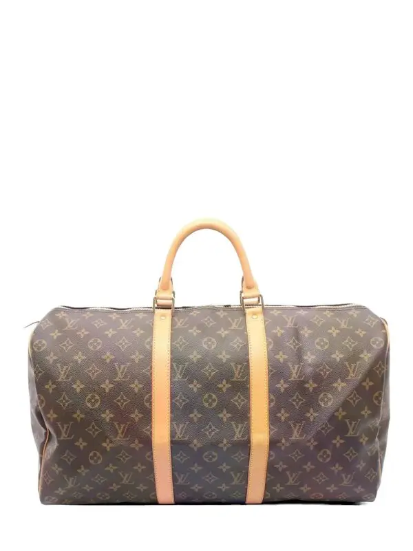 LOUIS VUITTON Keepall 50 Monogram Bag - Brown