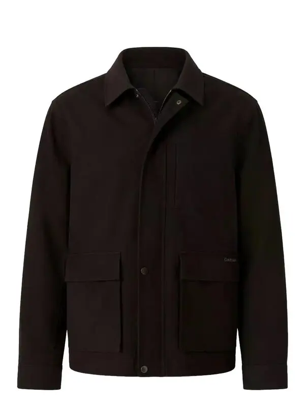 Calvin Klein Zip-up Pocket-detail Jacket - Black