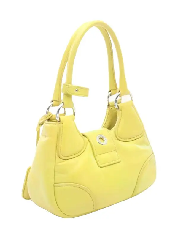 Prada Moon Buckle Handbag - Yellow