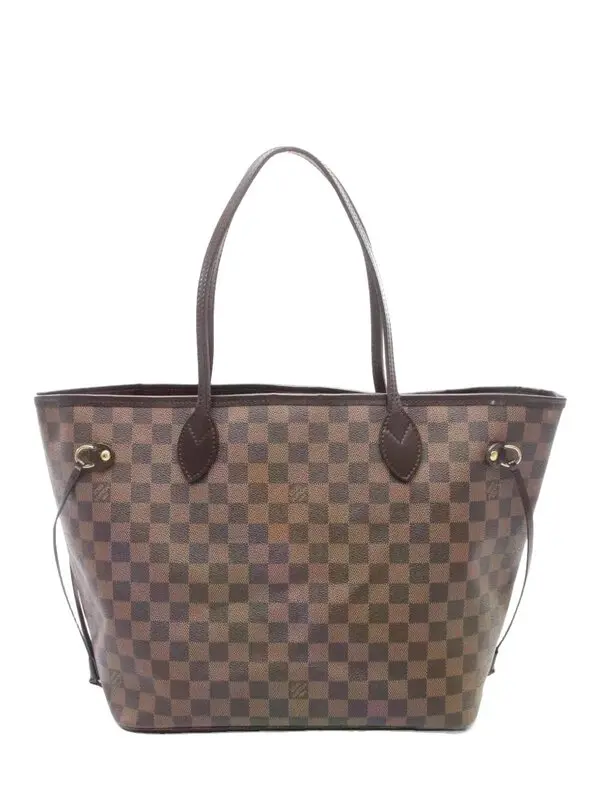 LOUIS VUITTON Neverfull Mm Damier Ebene Tote Bag - Brown