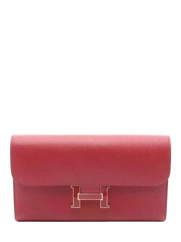 Hermès Constance Long Bi-fold Wallet - Red