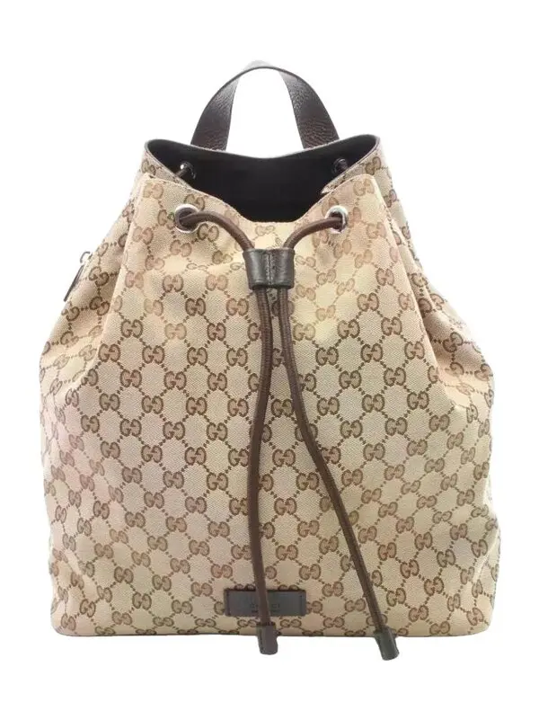 Gucci Gg Canvas Backpack - Neutrals