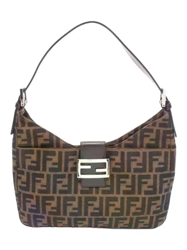 Fendi Zucca Monogram Shoulder Bag - Brown