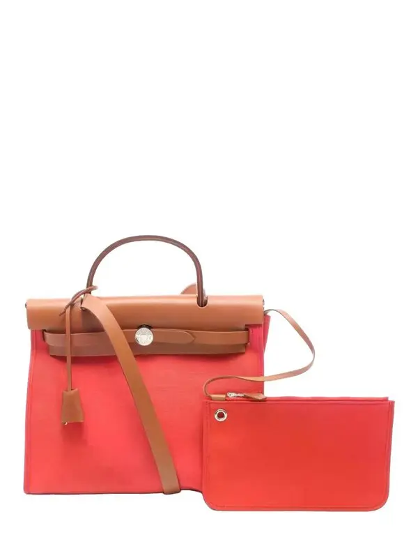 Hermès Herbag Zip Pm Two-way Handbag - Red