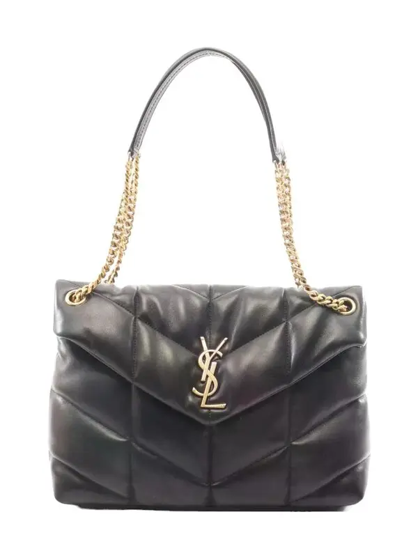 Saint Laurent Loulou Puffer Shoulder Bag - Black