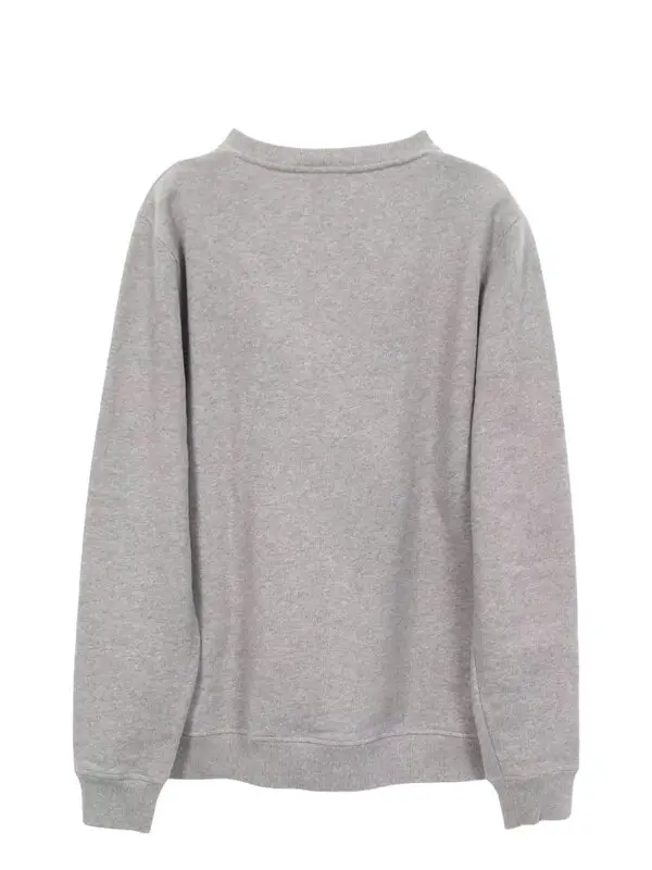 Loewe Anagram Embroidered Cotton Sweatshirt - Grey