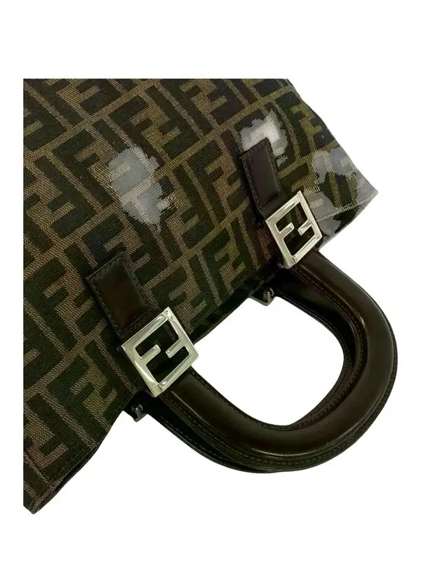 Fendi Zucca Canvas Twins Tote Bag - Brown