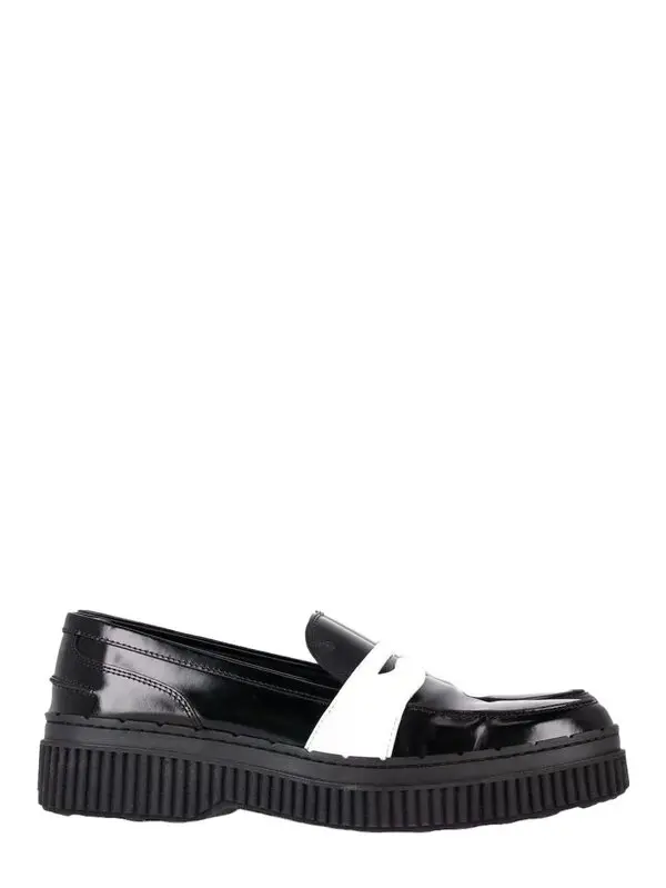 TOD'S Platform Penny Loafers - Black