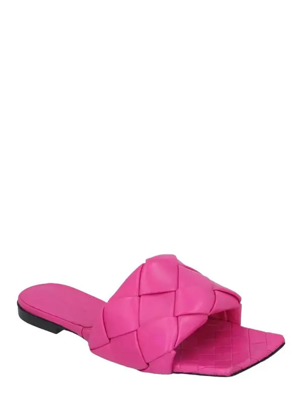 Bottega Veneta Lido Intrecciato Sandals - Pink