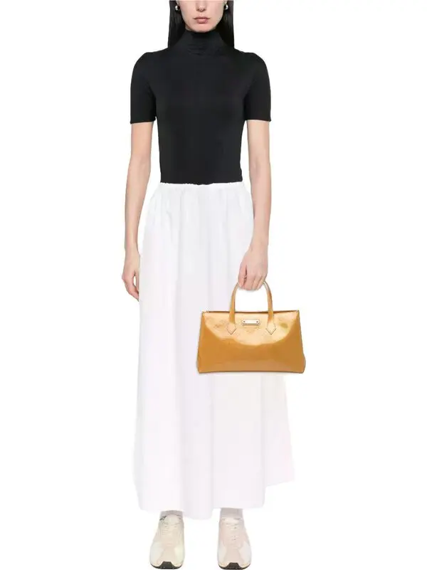 LOUIS VUITTON Monogram Vernis Wilshire Pm Handbag - Gold