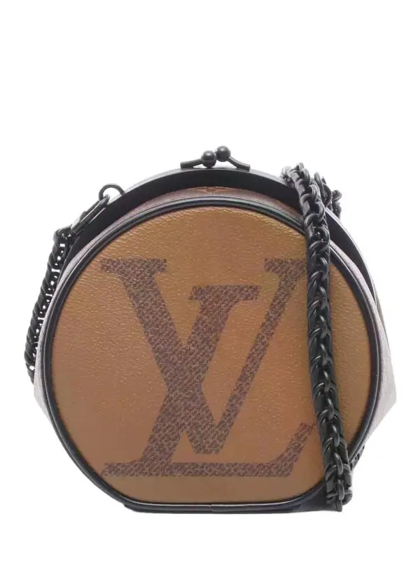 LOUIS VUITTON 2020 Monogram Reverse Giant Boursicot Bc Chain Crossbody Bag - Brown