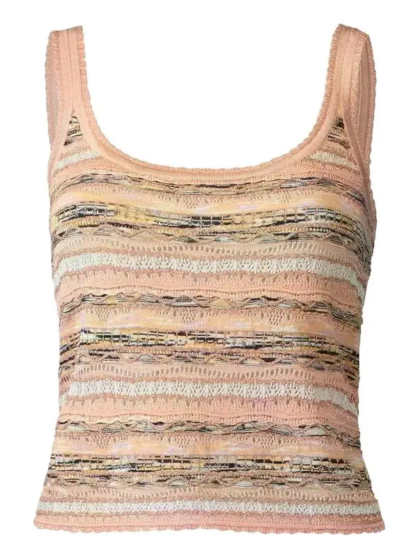 Ulla Johnson Clotilde Pointelle Knit Tank - Pink