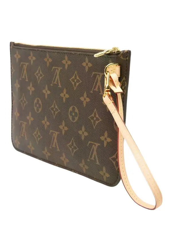 LOUIS VUITTON Monogram Neverfull Mm Pouch - Brown