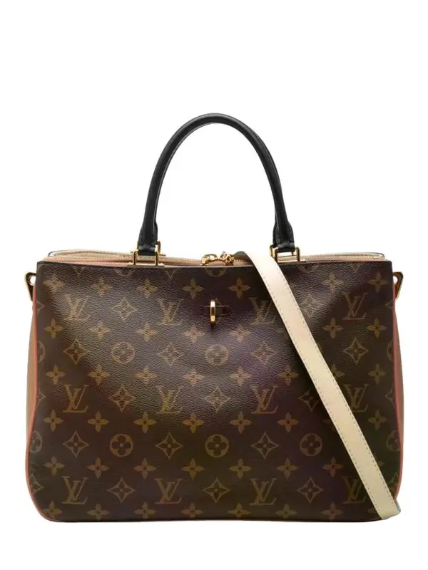 LOUIS VUITTON Monogram Millefeuille Satchel - Brown