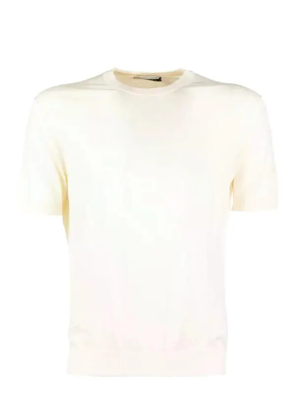 BROOKSFIELD Short-sleeve Crew-neck T-shirt - Neutrals