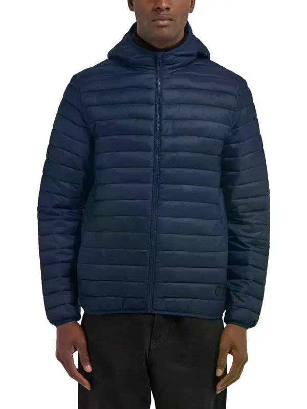 Roberto Cavalli Quilted Hooded Jacket - Blue