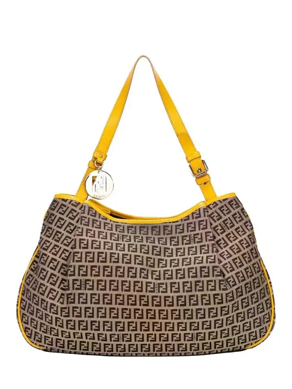 Fendi Zucchino Shoulder Bag - Neutrals