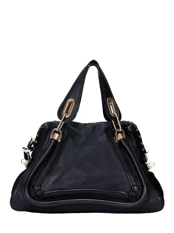 Chloé Paraty Studded Shoulder Bag - Black