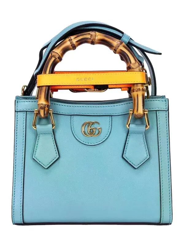 Gucci Diana Bamboo Tote Bag - Blue