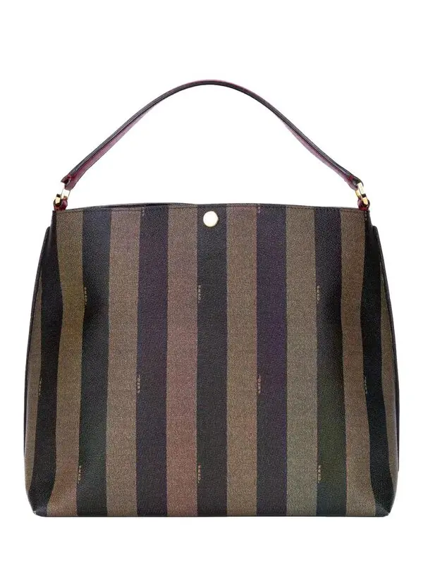 Fendi Pequin Handbag - Black