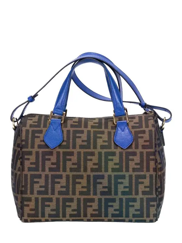 Fendi Zucca Boston Handbag - Brown