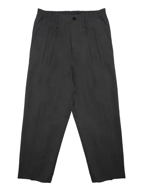 LOW BRAND Pleated Elasticated-waist Trousers - Grey
