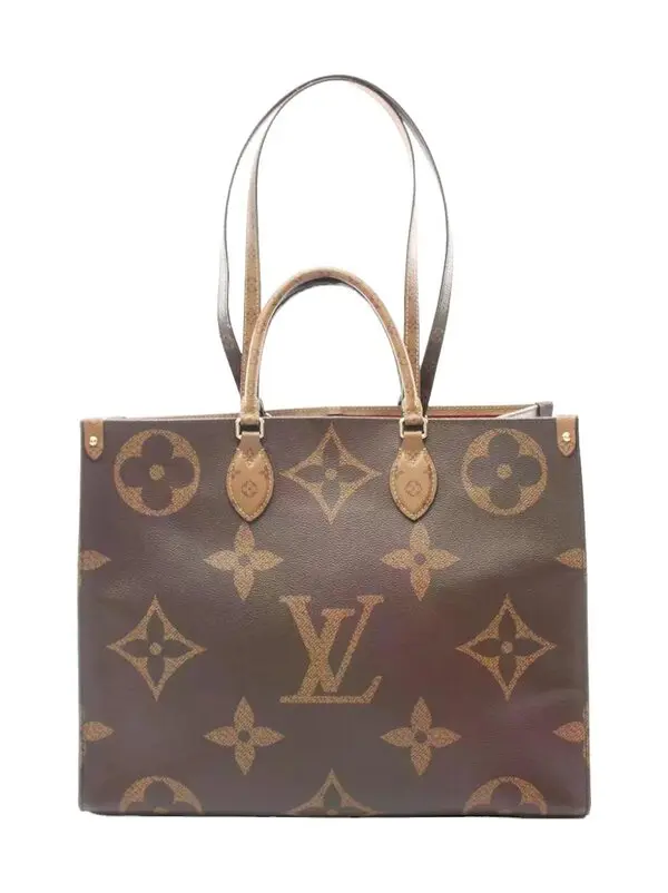 LOUIS VUITTON Monogram Giant Onthego Gm Tote Bag - Brown