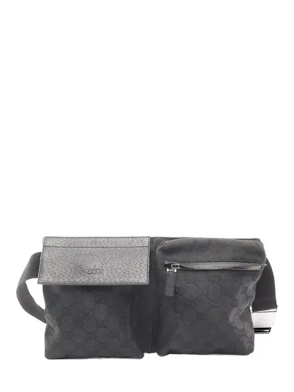 Gucci Gg Canvas Belt Bag - Black