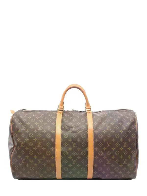 LOUIS VUITTON Keepall 60 Monogram Boston Bag - Brown