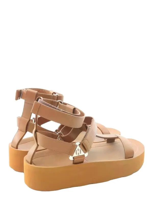 Hermès Enid Buckle Sandals - Neutrals