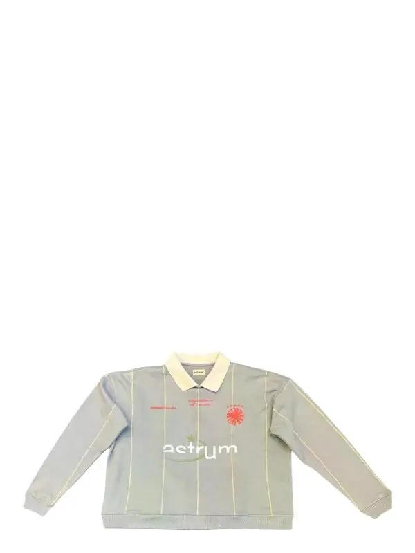 Astrum Pinstriped Polo Shirt - Grey
