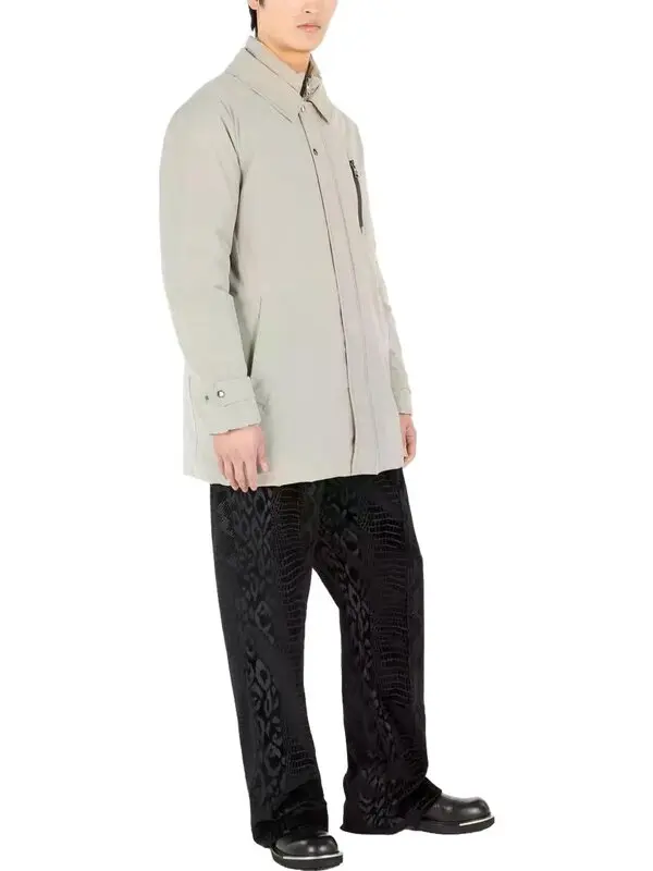 Roberto Cavalli Notched-lapels Padded Coat - Neutrals