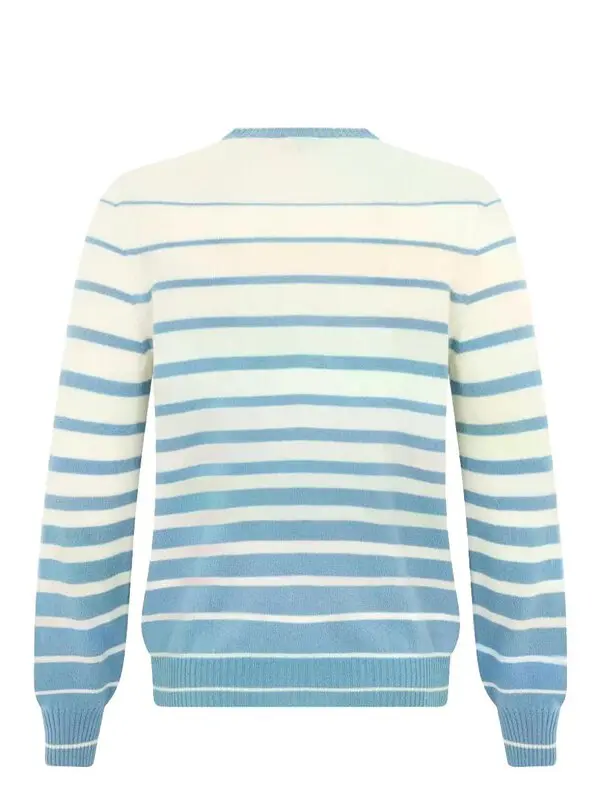 Fedeli Striped Cashmere Sweater - Blue