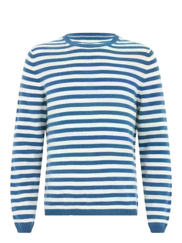 Fedeli Striped Cashmere Sweater - Blue